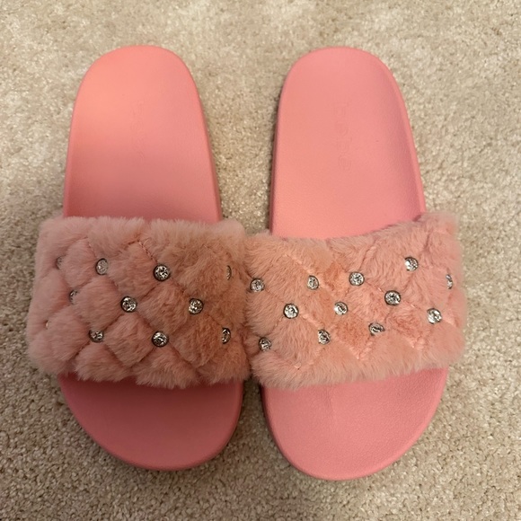bebe | Shoes | New Bebe Faux Fur Slides | Poshmark